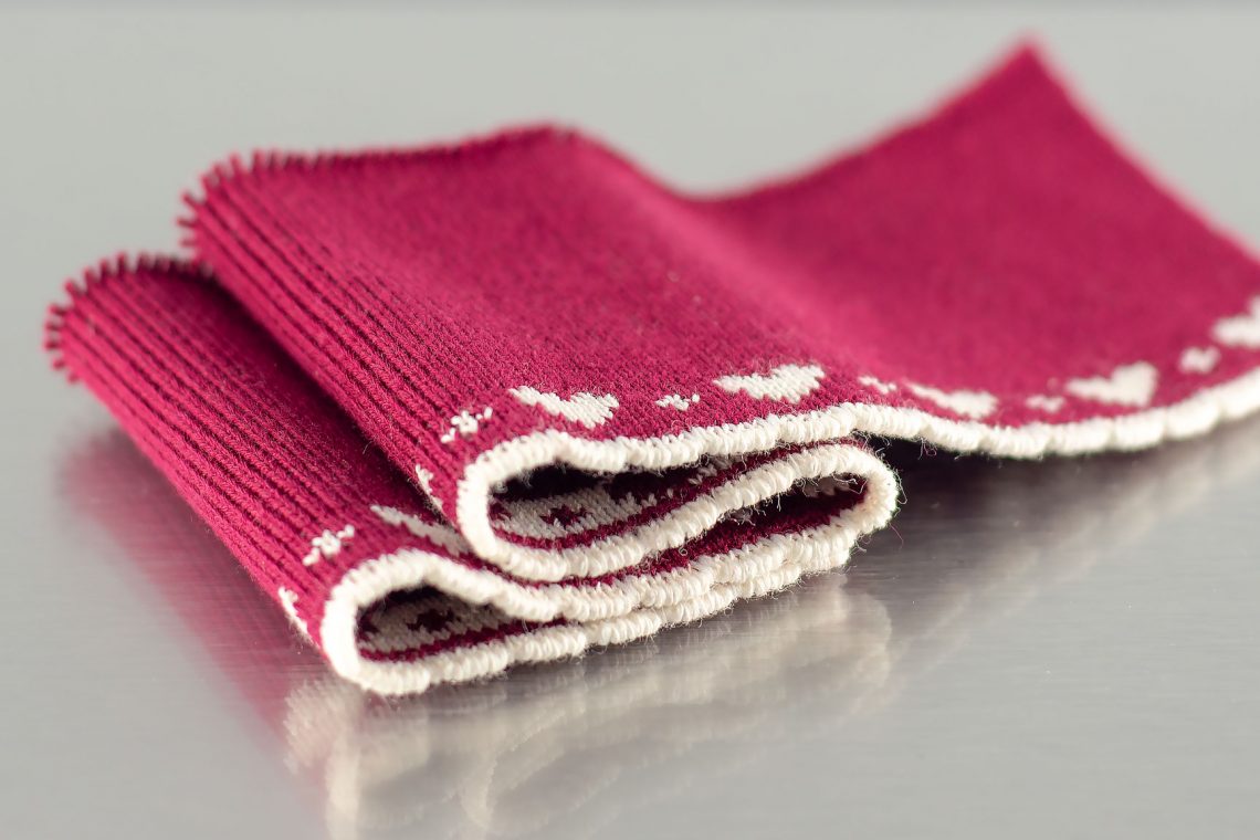 Rib knit for collars